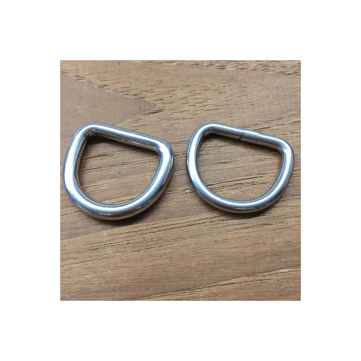25 mm D-ring i rustfri stål